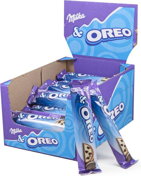 Milka Oreo chocolade reep 36 stuks x 37 gram | Smokesupplier.nl